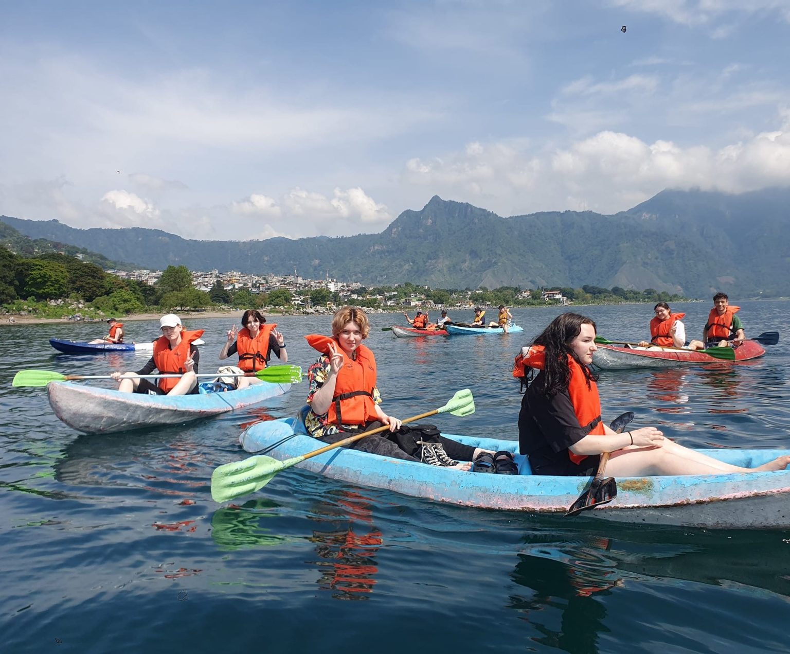 Kayaks on Lake Atitlan – Spanish School Cooperativa